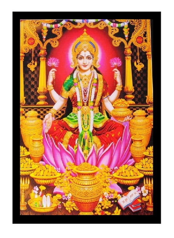 Bm Traders Maa Lakshmi Wall Sticker Poster Print Without Frame (20 X 28 ...