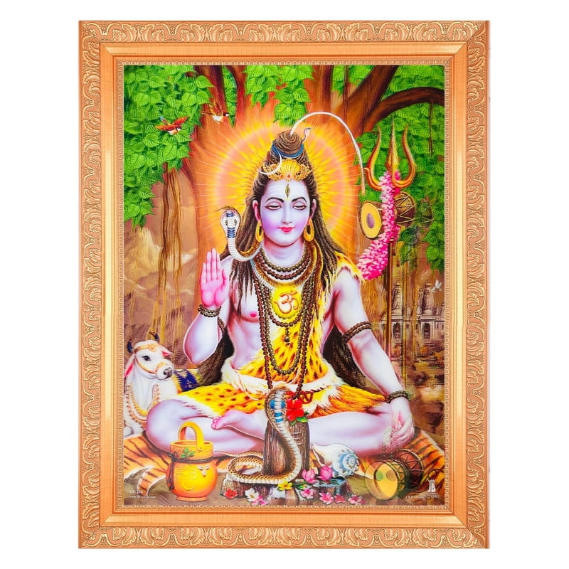 Bm Traders Meditating Shivji Vintage Collection 5 Dimensional Layer ...