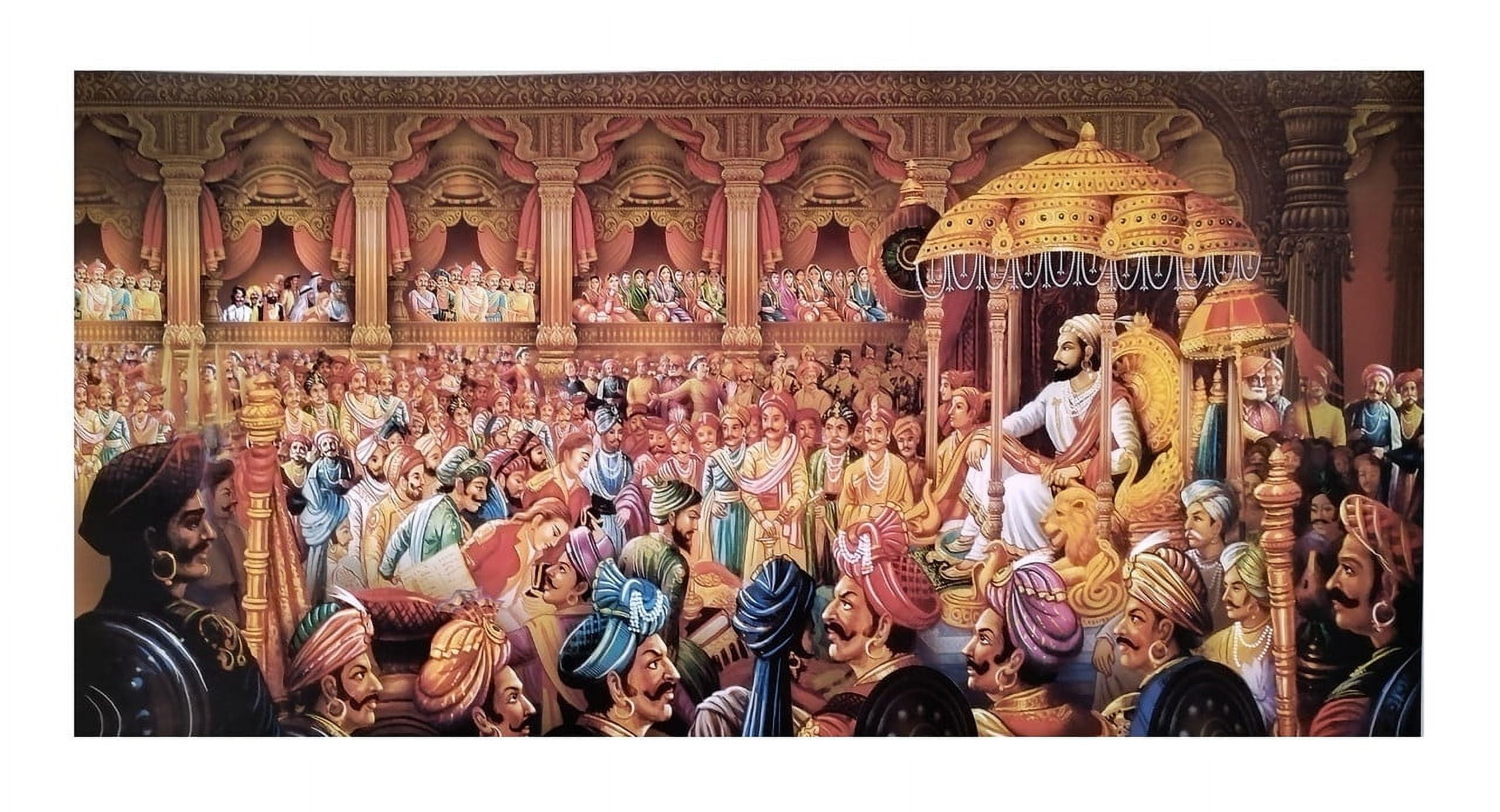 Bm Traders Rajabhishek Chhatrapati Shivaji Maharaj Wall Sticker Poster ...
