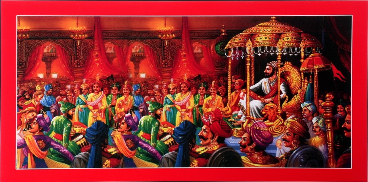 Bm Traders Rajabhishek Shivaji Maharaj Wall Sticker Poster Print ...