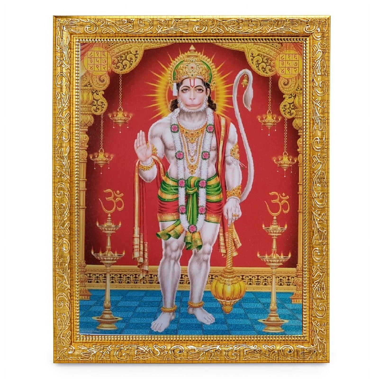 Bm Traders Ram Bhagat Hanuaman Beautiful Print Photo In ArtWork Golden ...