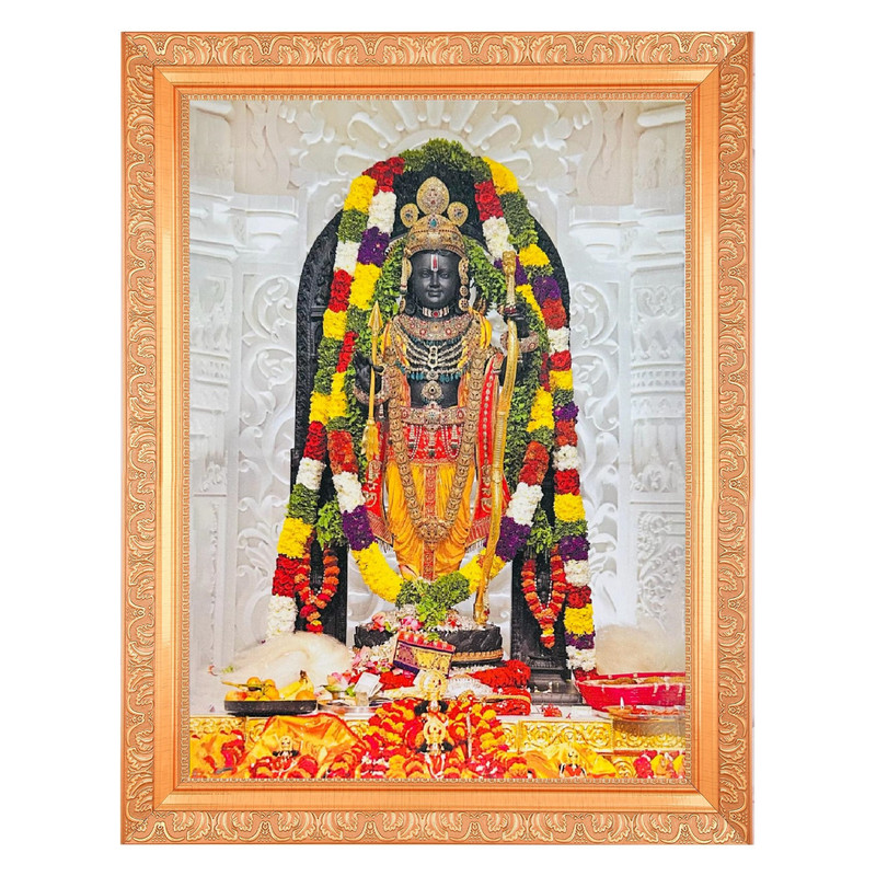 Bm Traders Ram Bhagwan Orignal Moorthi Ayodhya Print Photo In ArtWork ...