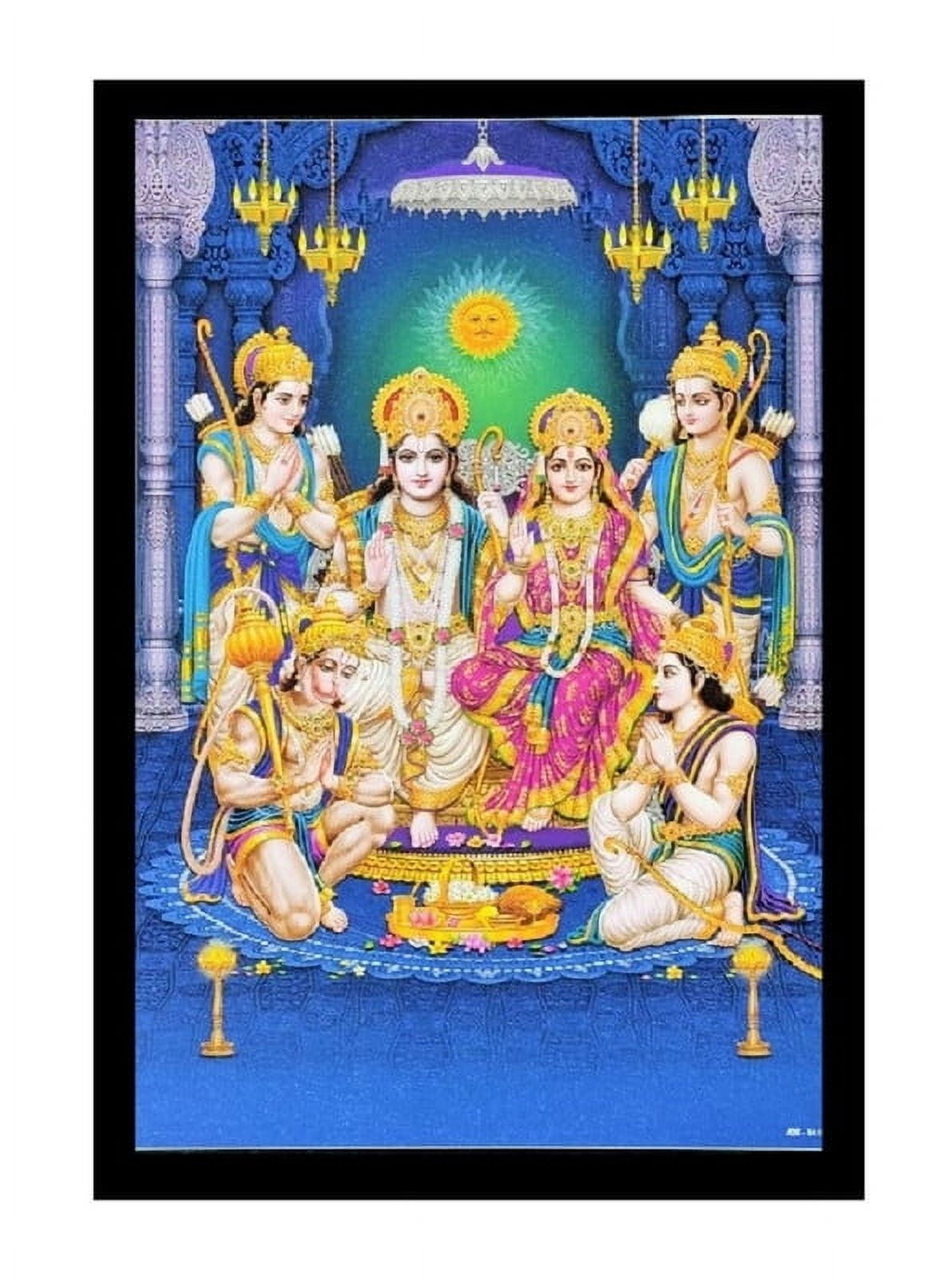 Bm Traders Ram Darbar Wall Sticker Poster Print Without Frame (20 X 28 ...