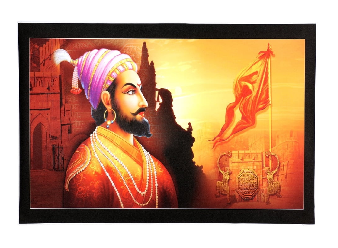 Bm Traders Shivaji Raje Wall Sticker Poster Print Without Frame (20 X ...