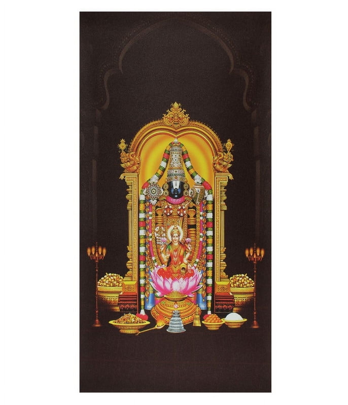 Bm Traders Tirupati Balaji Lakshmi Wall Sticker Poster Print Without ...