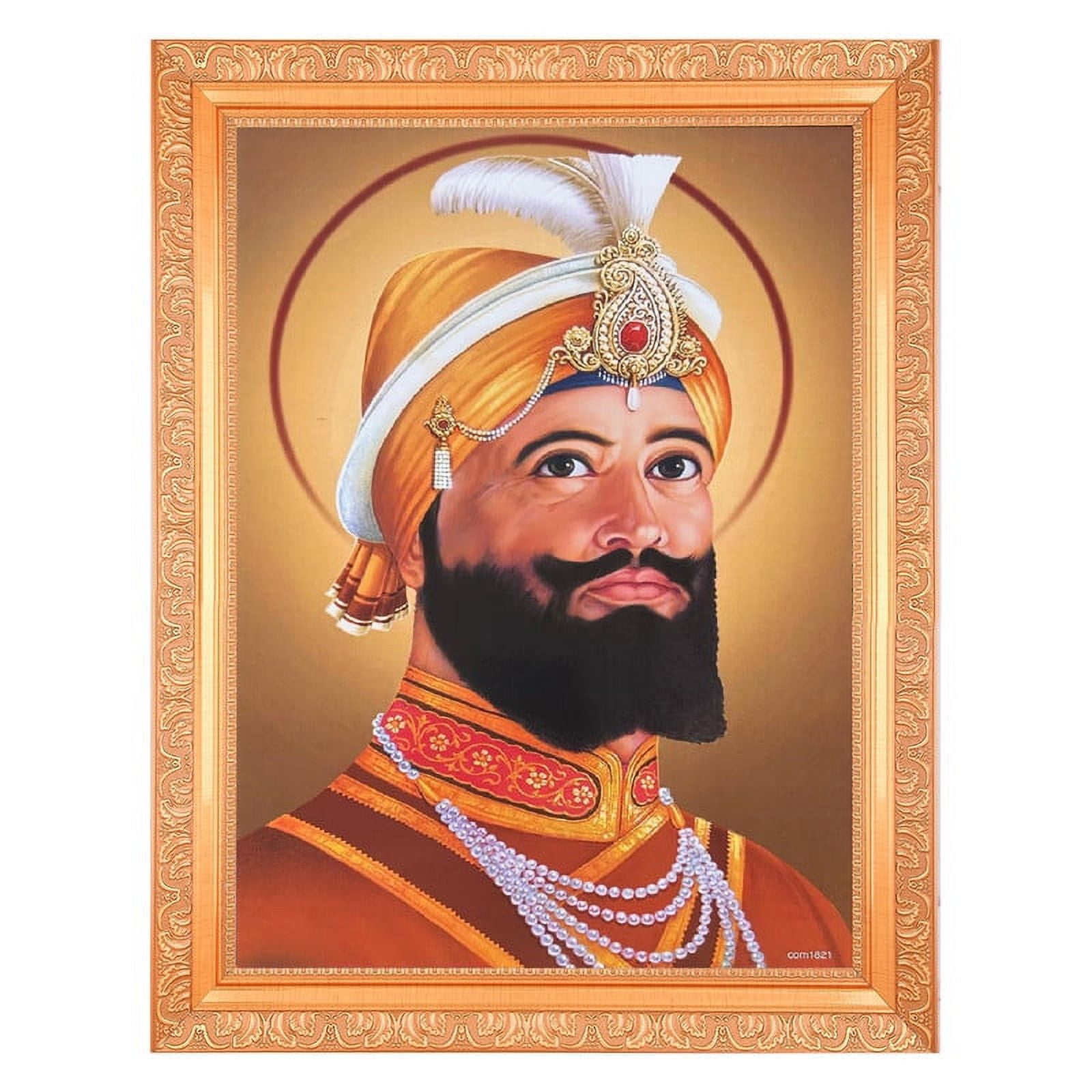 Bm Traders Vintage Design Guru Gobind Singh Ji Digital Print Photo In ...