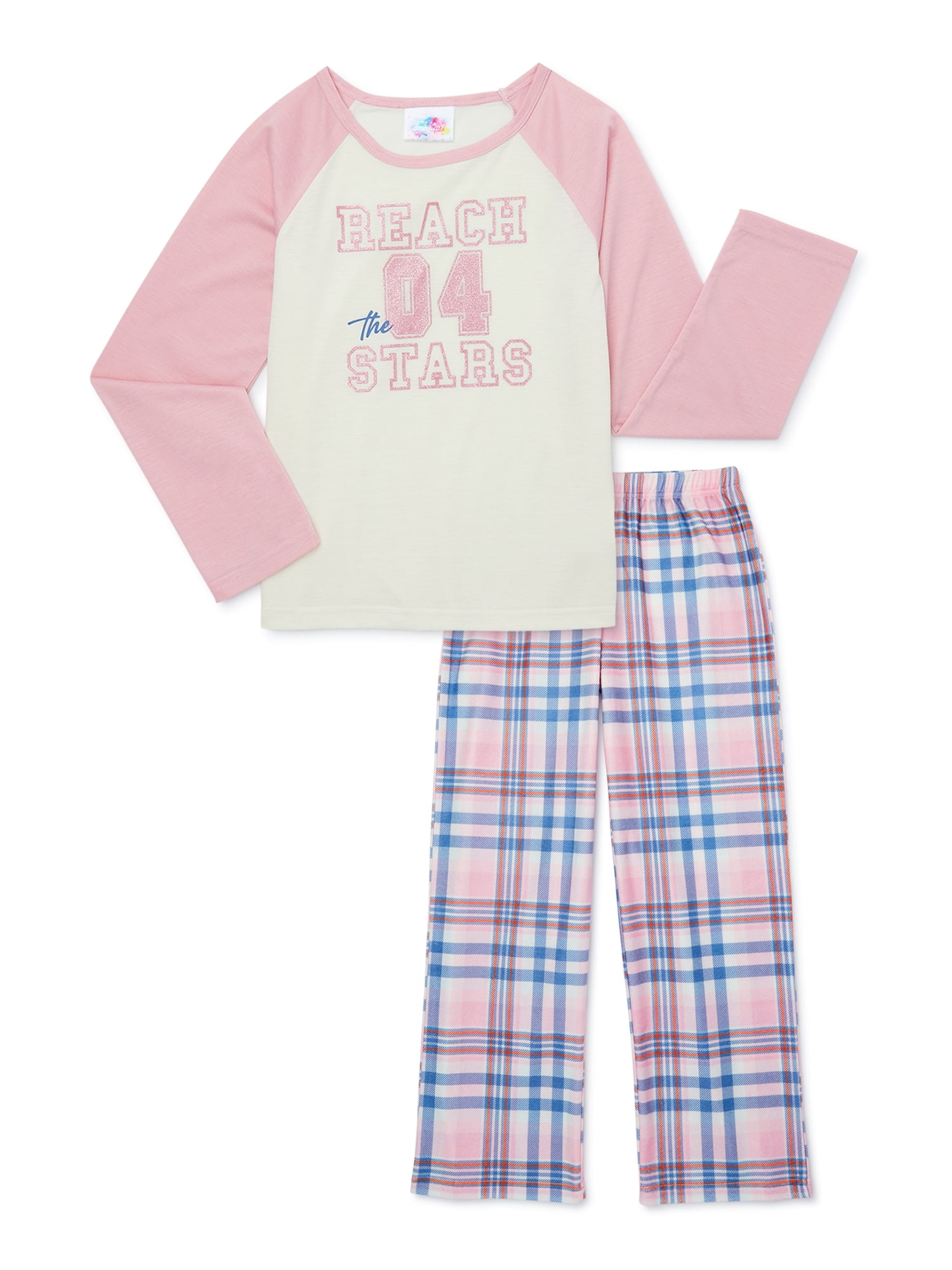 Bmagical Girl’s Long Sleeve Top and Flannel Pants Pajama Set, 2-Piece ...