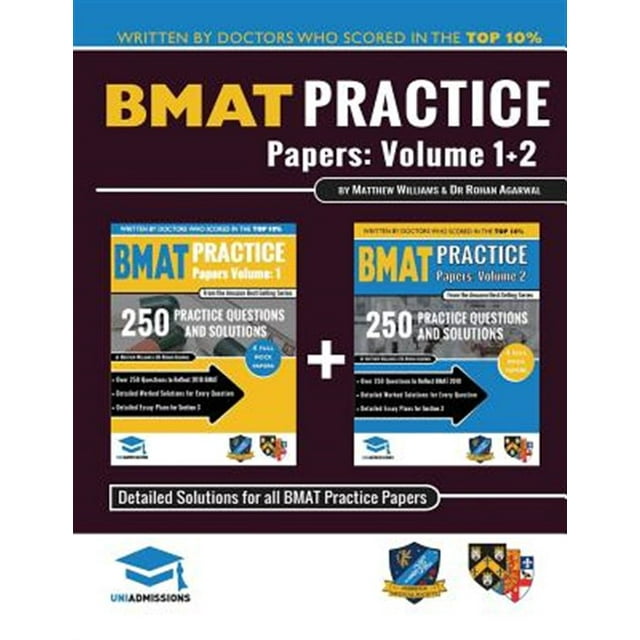 Bmat Practice Papers Volume 1 + 2 : Over 500 practice questions ...