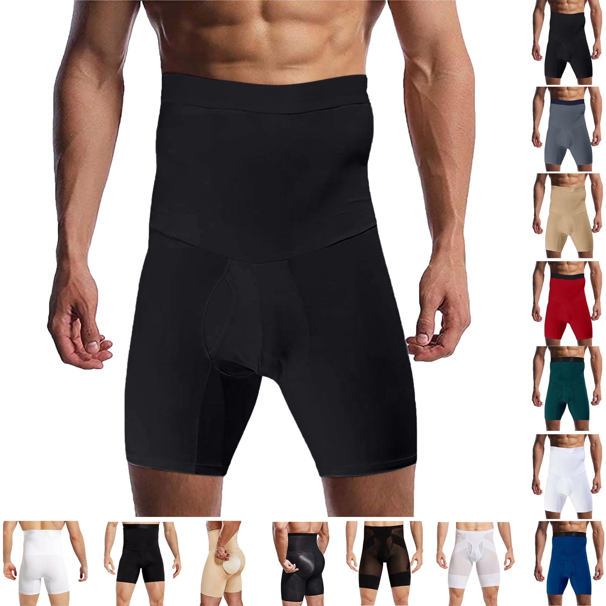 Bmawag Men's Underwear High-waisted Abdomen Pants Shaping Pressure ...