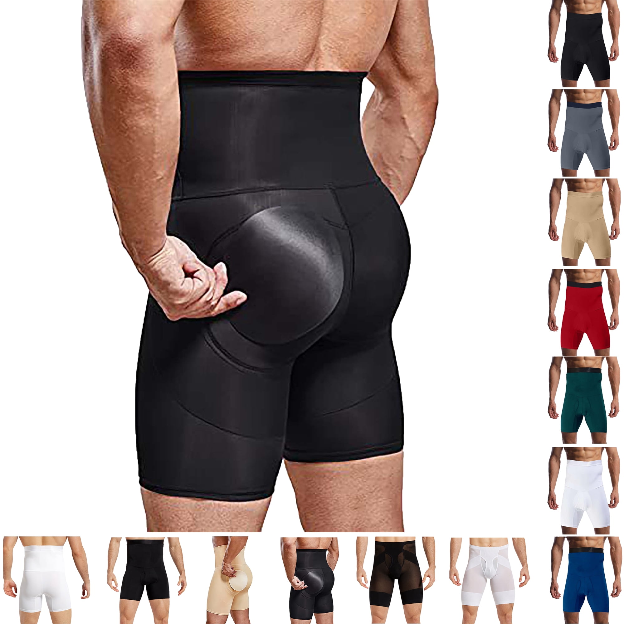 Bmawag Men's Underwear High-waisted Abdomen Pants Shaping Pressure ...