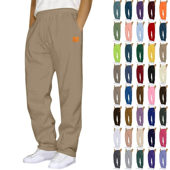Bmawag Sweapants for Men with Pockets Outdoor Running Jogger Pants ...