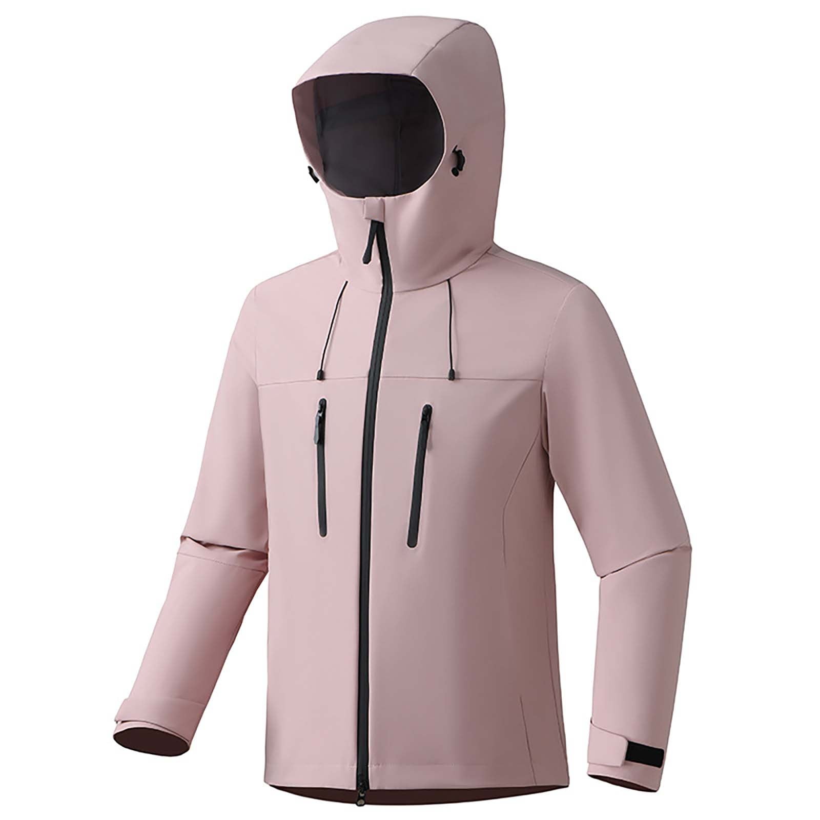 Bmawag Women Windproof Outdoor Jackets Women's Breathable Hooded Plus ...