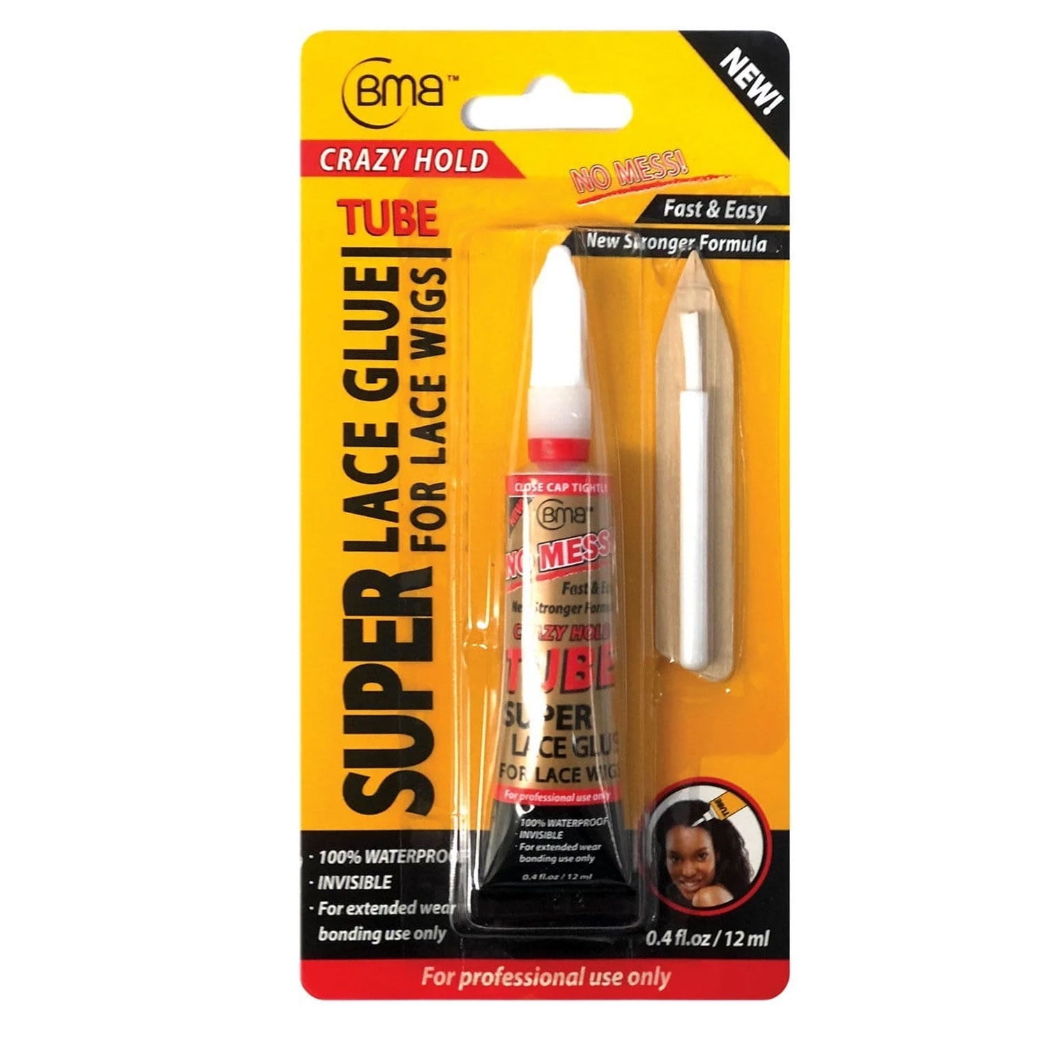 Bmb Super Lace Glue Crazy Hold Tube, 0.4 Oz.,Pack of 12 - Walmart.com