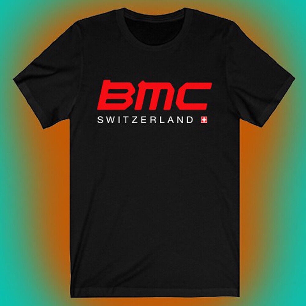 Bmc Switzerland Bike Men'S Black T-Shirt Size S To 5Xl,Soft Black Cotton T-shirt - Walmart.com