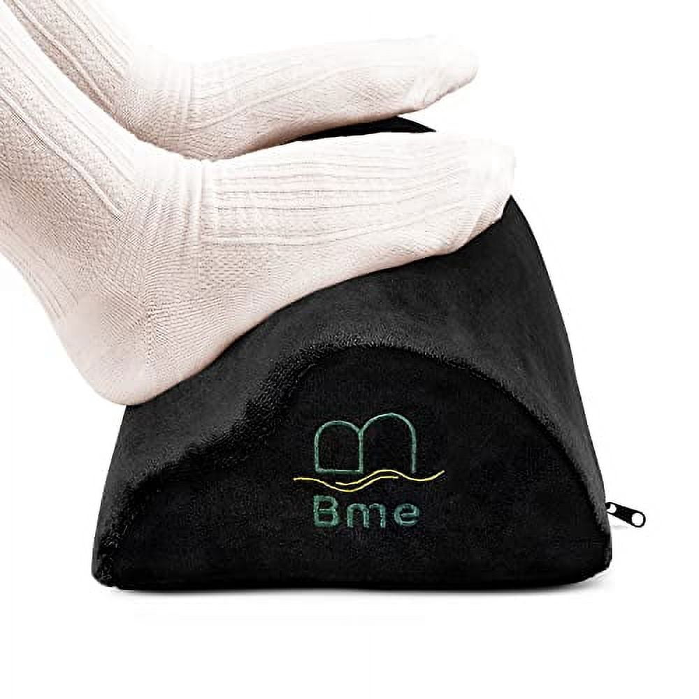 Bme Footrest Foam Under Desk with Ergonomic Design and Velvet Cover for ...