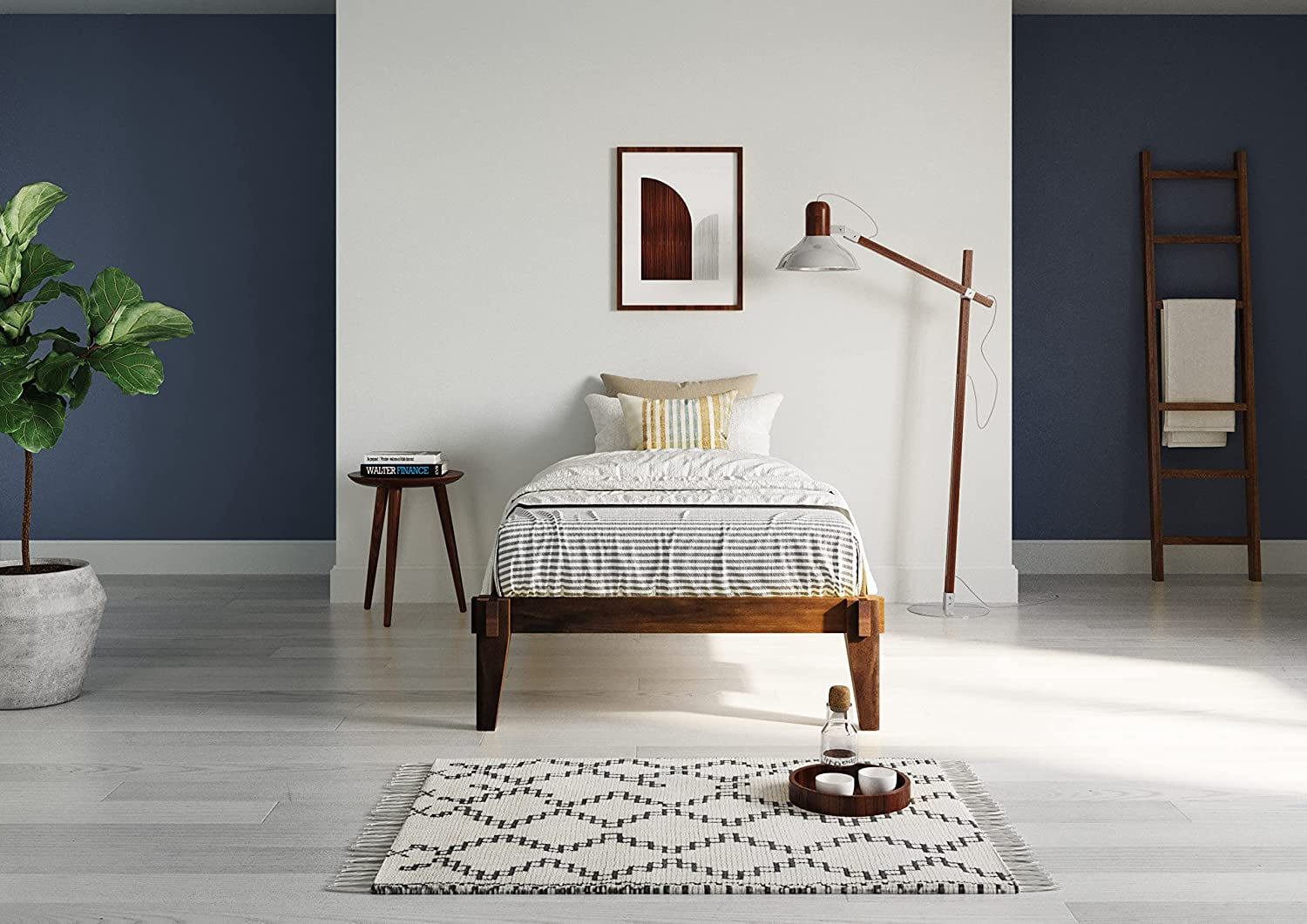 Chalipa Signature Wooden Bed Frame - Walmart.com