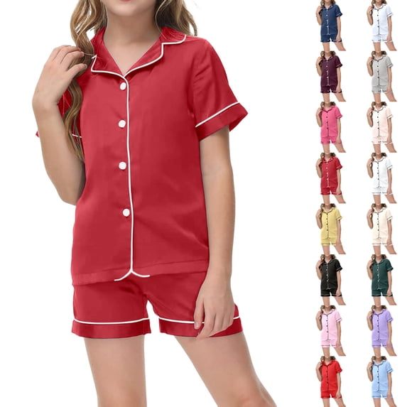 Bmisegm Baby Girl Outfit Short Sleeve Solid Tops And Shorts Casual Two ...