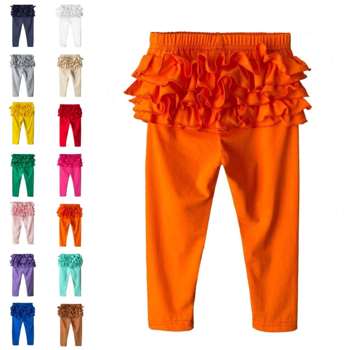Bmisegm Baby Girl Pants Stretch Pure Color Leggings for Toddler and ...