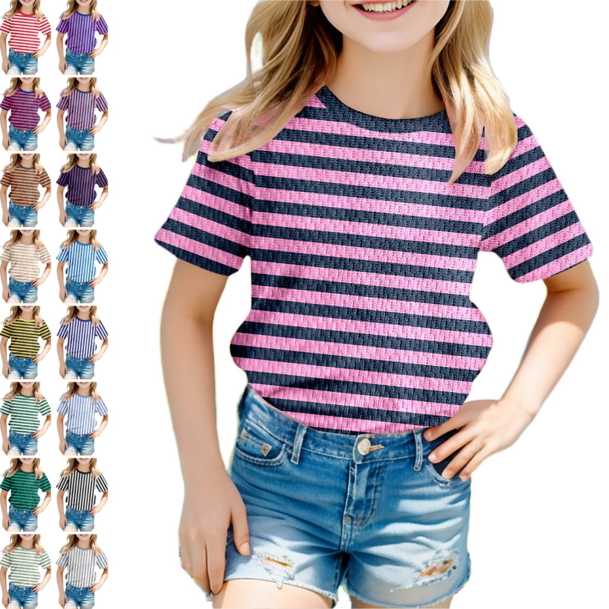 Bmisegm Boys Tshirts Carnival Short Sleeve T Shirt Colorful Party ...