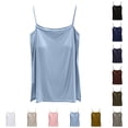 Bmisegm Built in Bra Tank Tops for Women Sleeveless Drop Shoulder ...