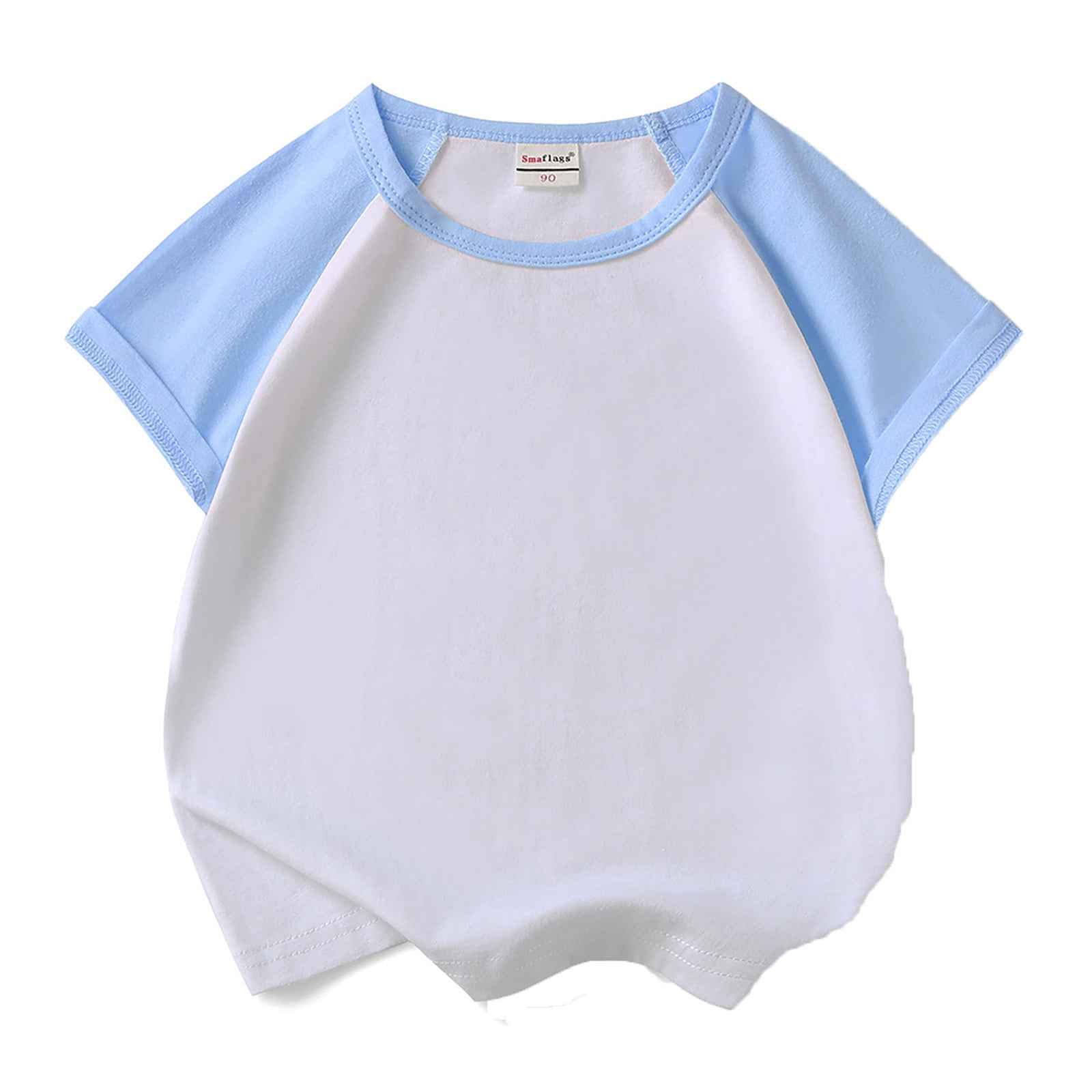 Bmisegm Cute Tops For Teen Girls Girls Boys T-Shirt Raglan Shirt ...