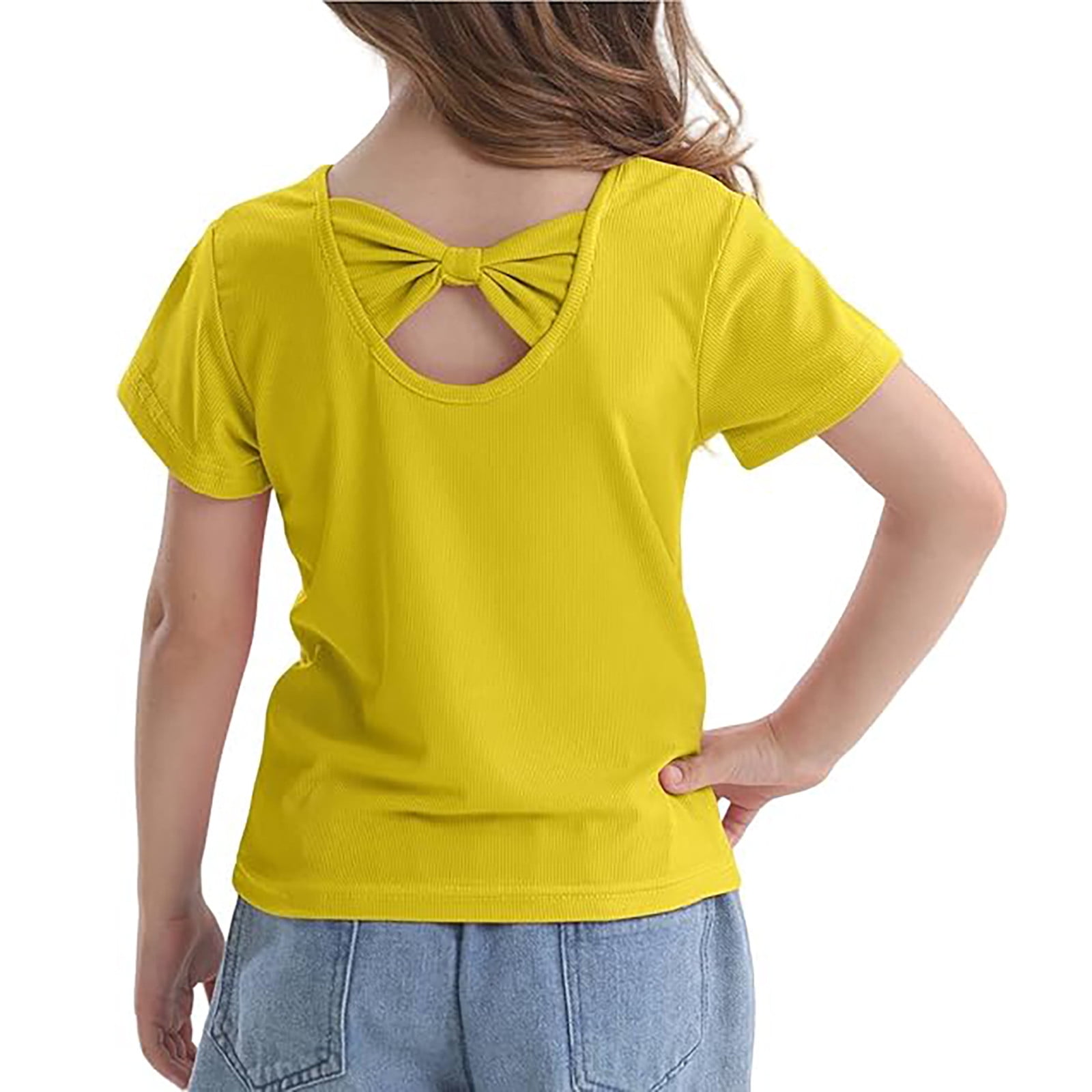 Bmisegm Cute Tops For Teen Girls Girls Summer Tops Short Sleeve Tee ...