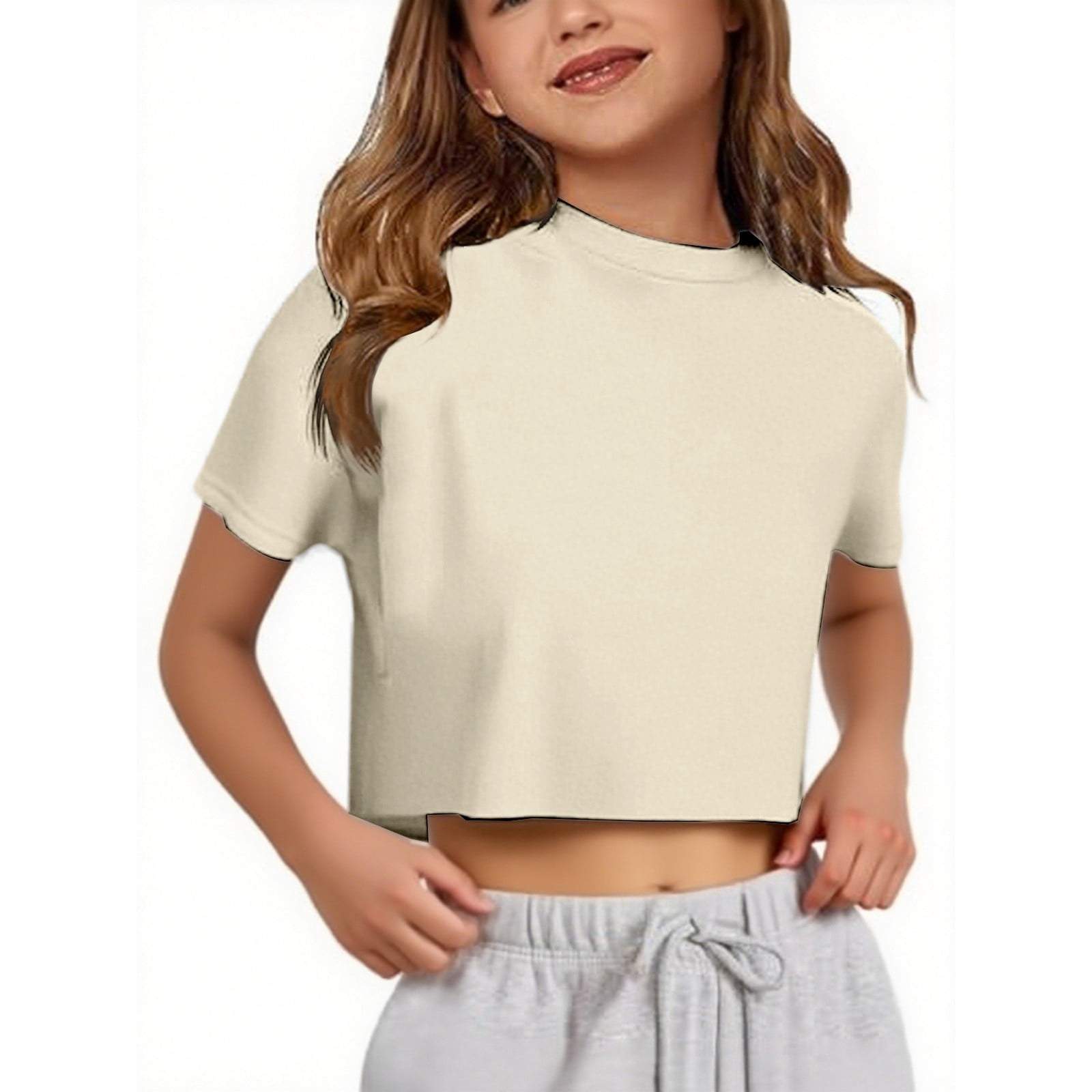 Bmisegm Cute Tops For Girls Girls Tops Comfortable Tees Stylish Shirts ...