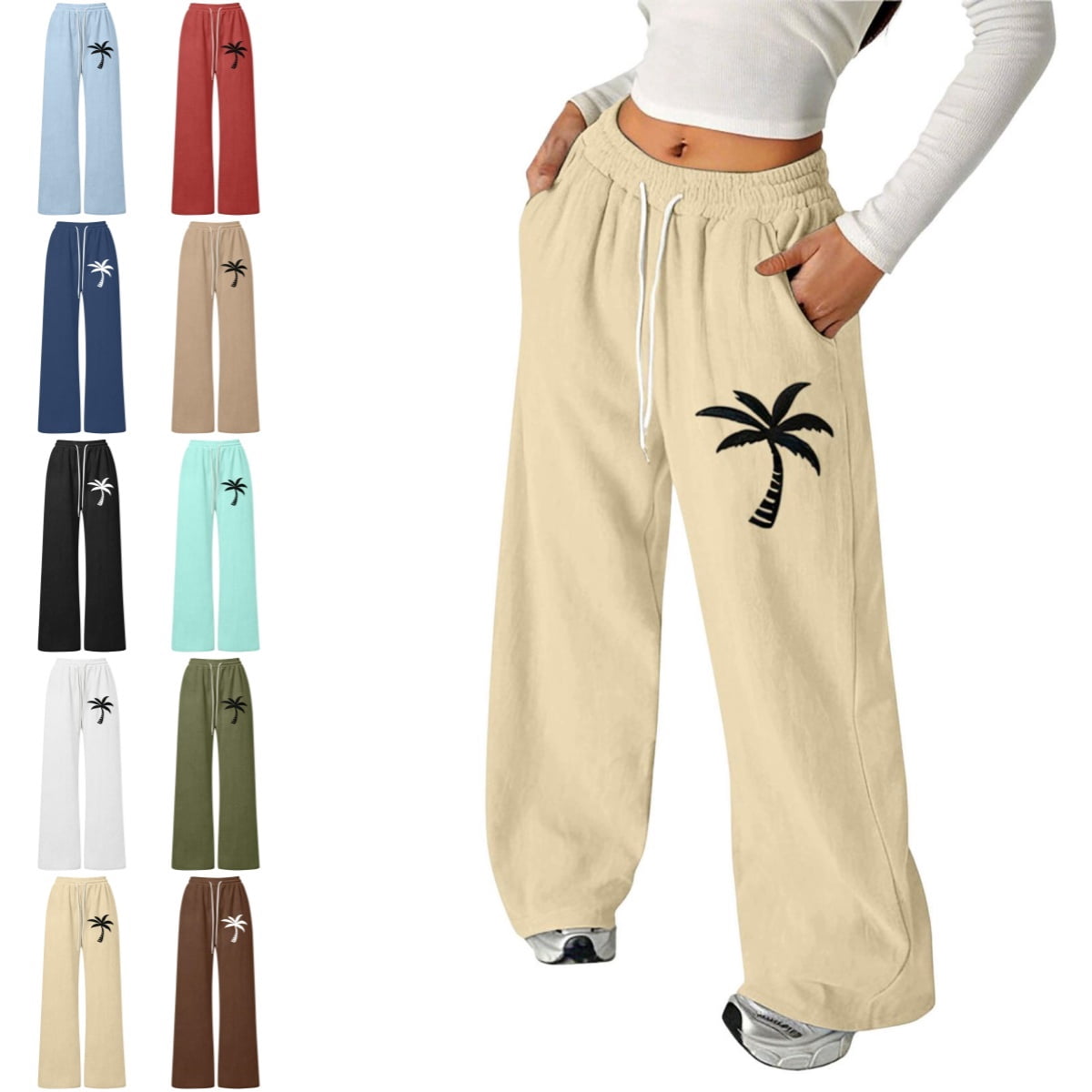 Bmisegm Girls Pants Casual Straight Leg Everyday Comfortable Soft Kids ...
