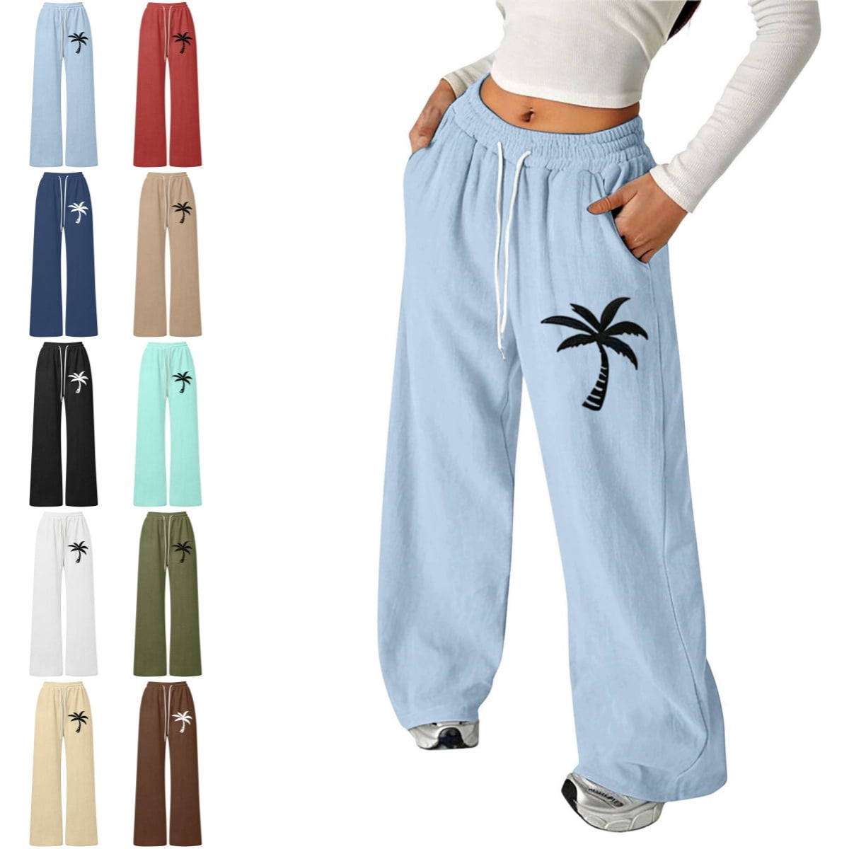 Bmisegm Girls Pants Casual Straight Leg Everyday Comfortable Soft Kids ...