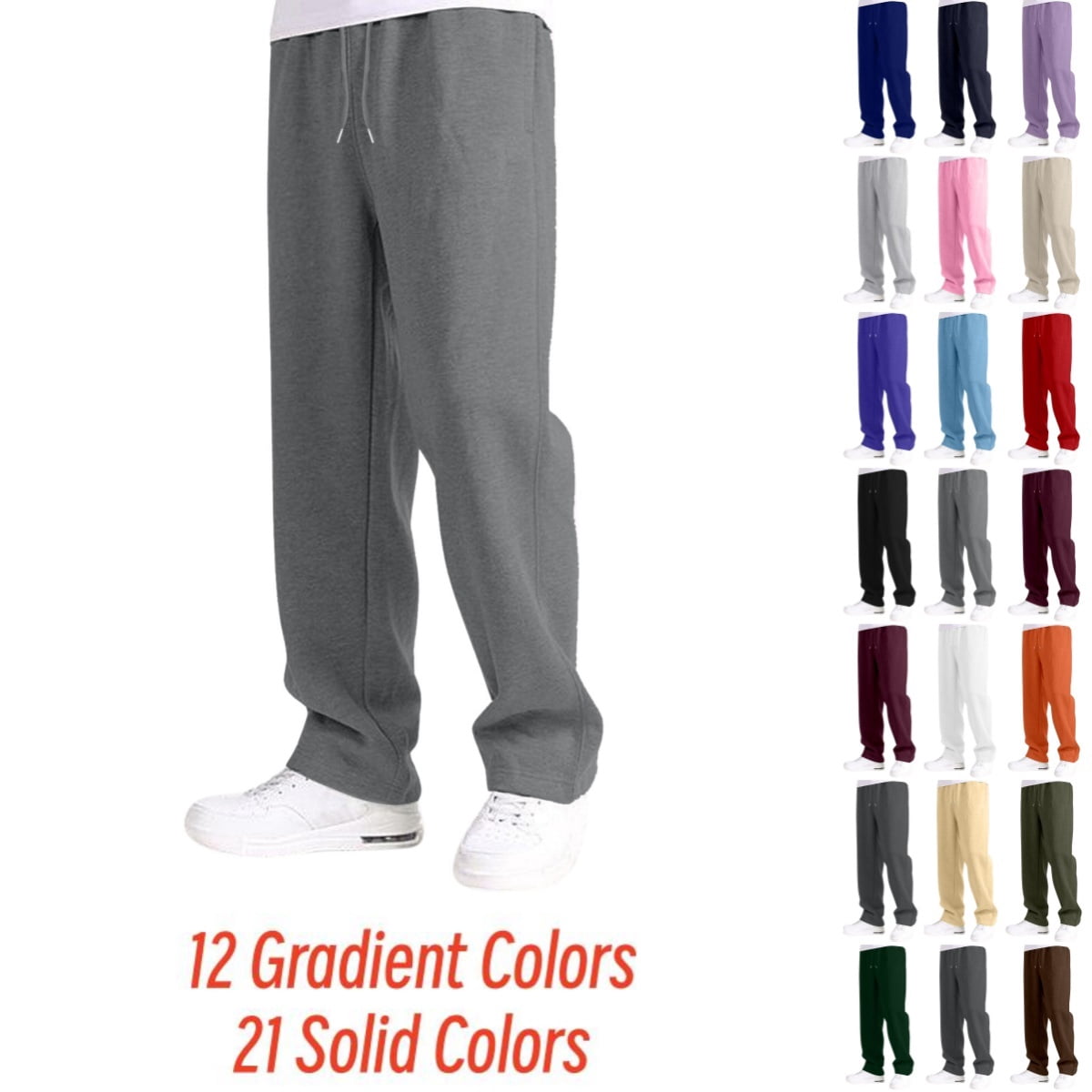 Bmisegm Girls Sweatpants Boy's Baggy Straight Leg Open Bottom Casual ...