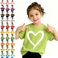 Bmisegm Girls Tshirts Fashionable Short Sleeve Loose Fit Breathable Tee ...