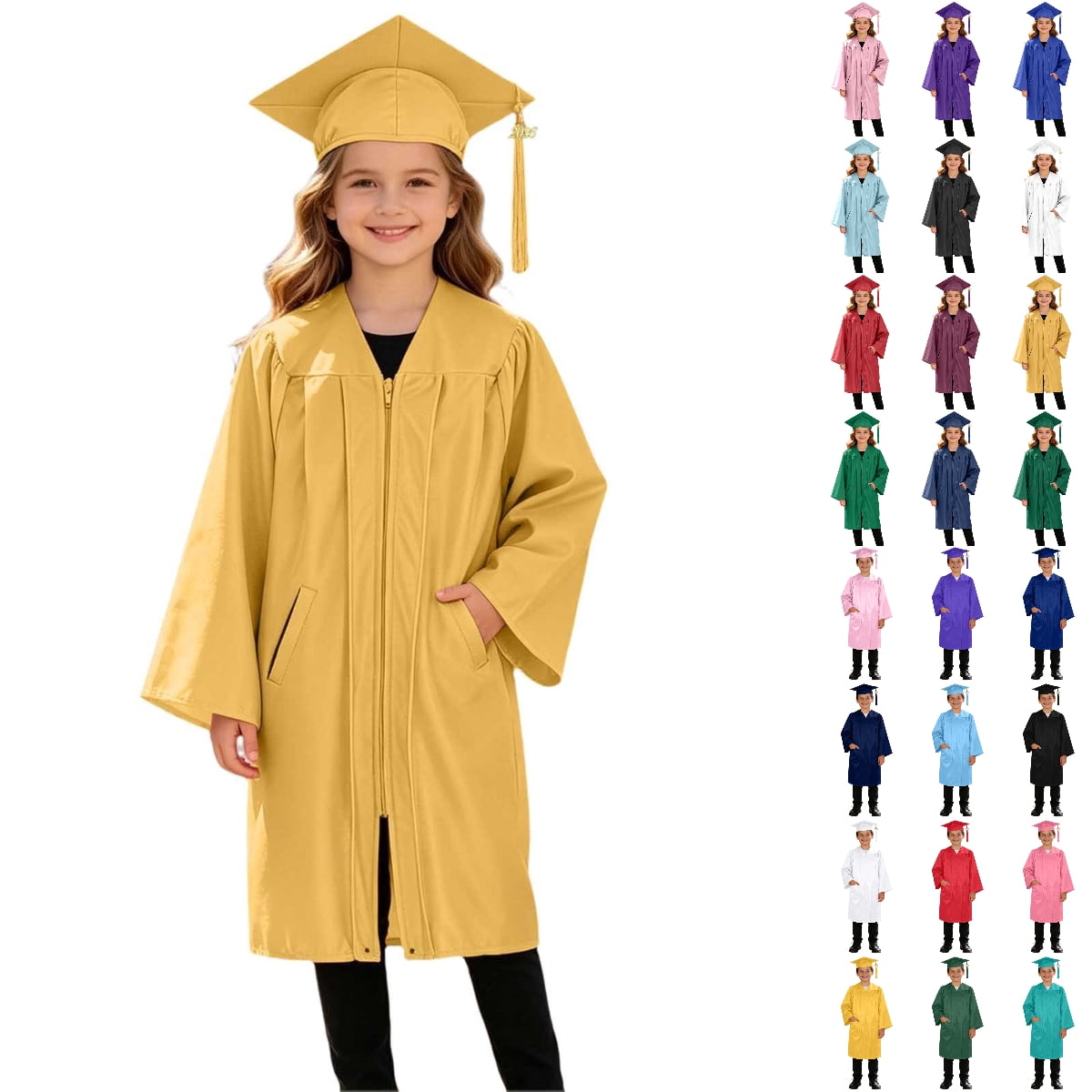 Bmisegm Graduation Outfit for Boys Graduation Gown And Cap for Kids ...