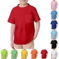 Bmisegm Graphic T Shirts Kids Mesh Short Sleeve Top Tee Boy Girl Unisex ...