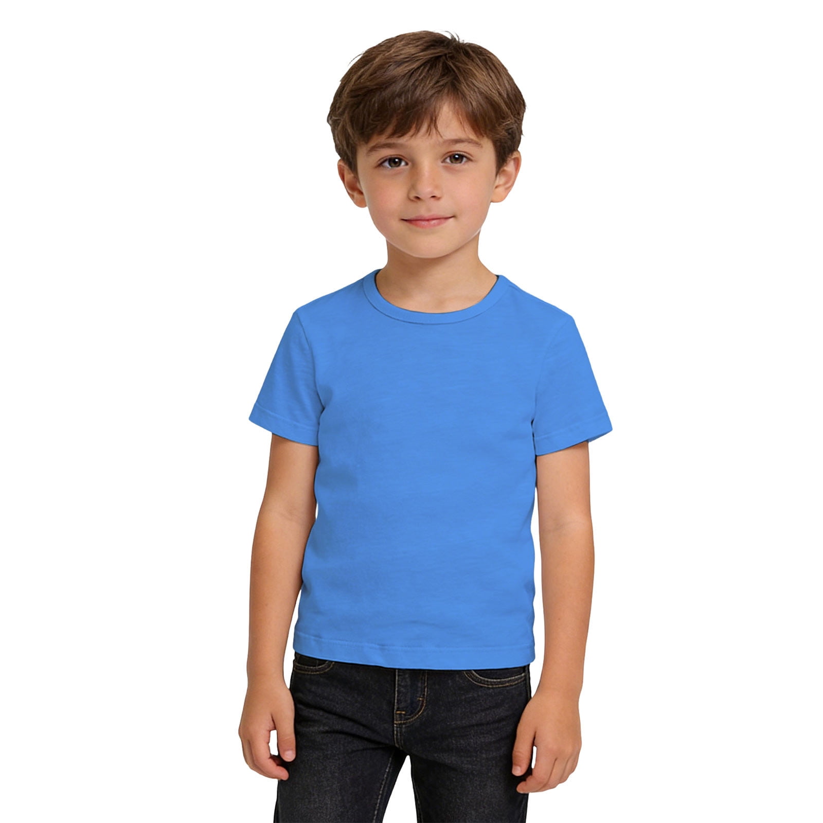Bmisegm Graphic T Shirts Soft Kids Tee Breathable Basic Short Sleeve ...