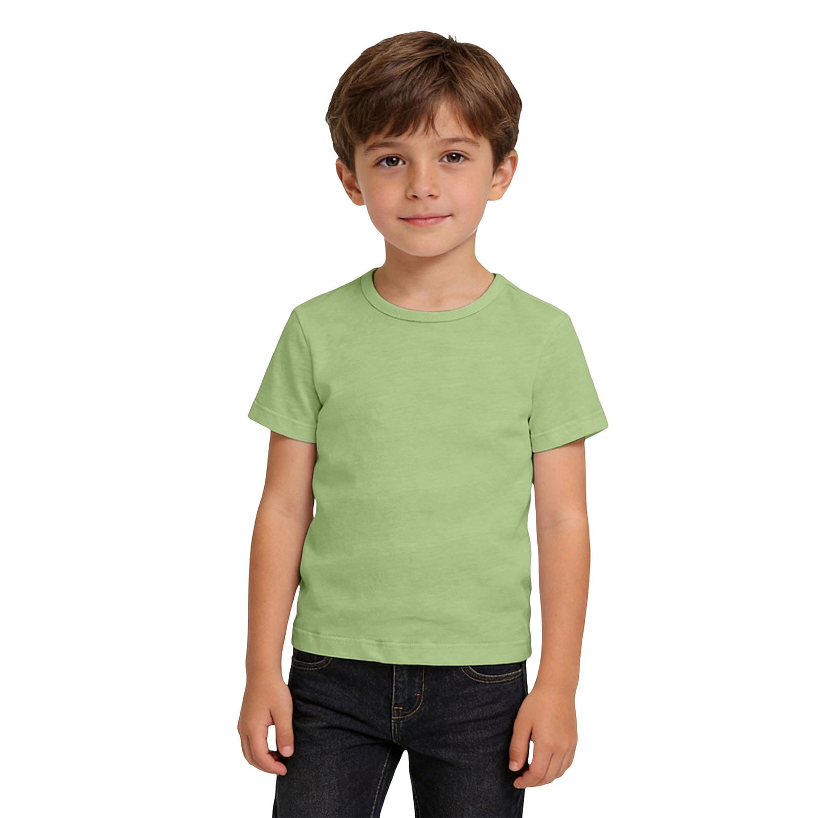 Bmisegm Graphic T Shirts Soft Kids Tee Breathable Basic Short Sleeve ...