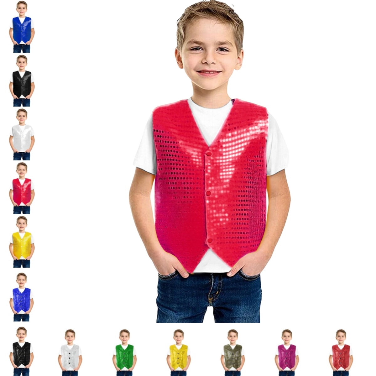 Bmisegm Juniors Tops Sequin Vest Performance Modern Dance Recital ...