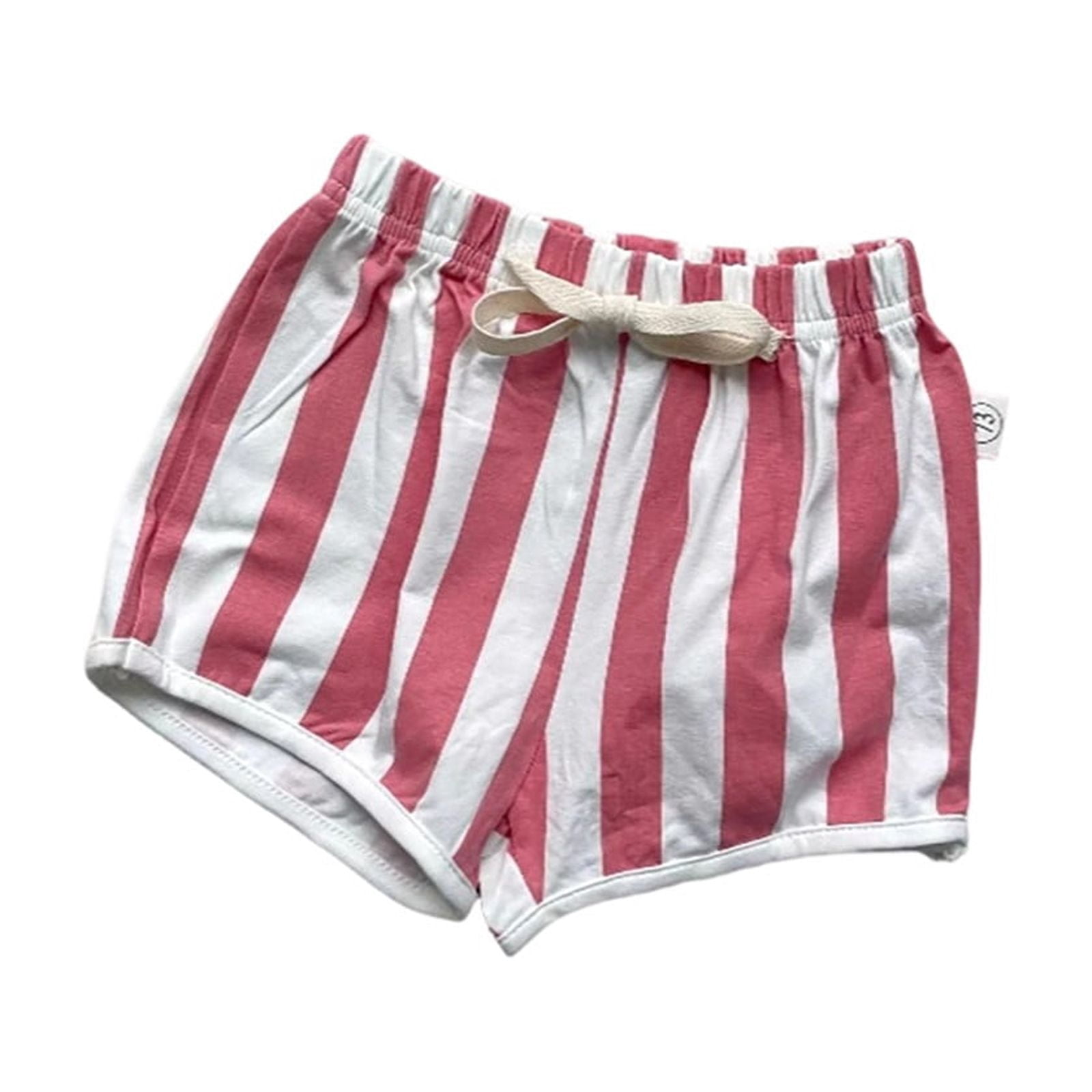 Bmisegm Kids Shorts Striped for Girls and Boys Beach Casual Wear ...