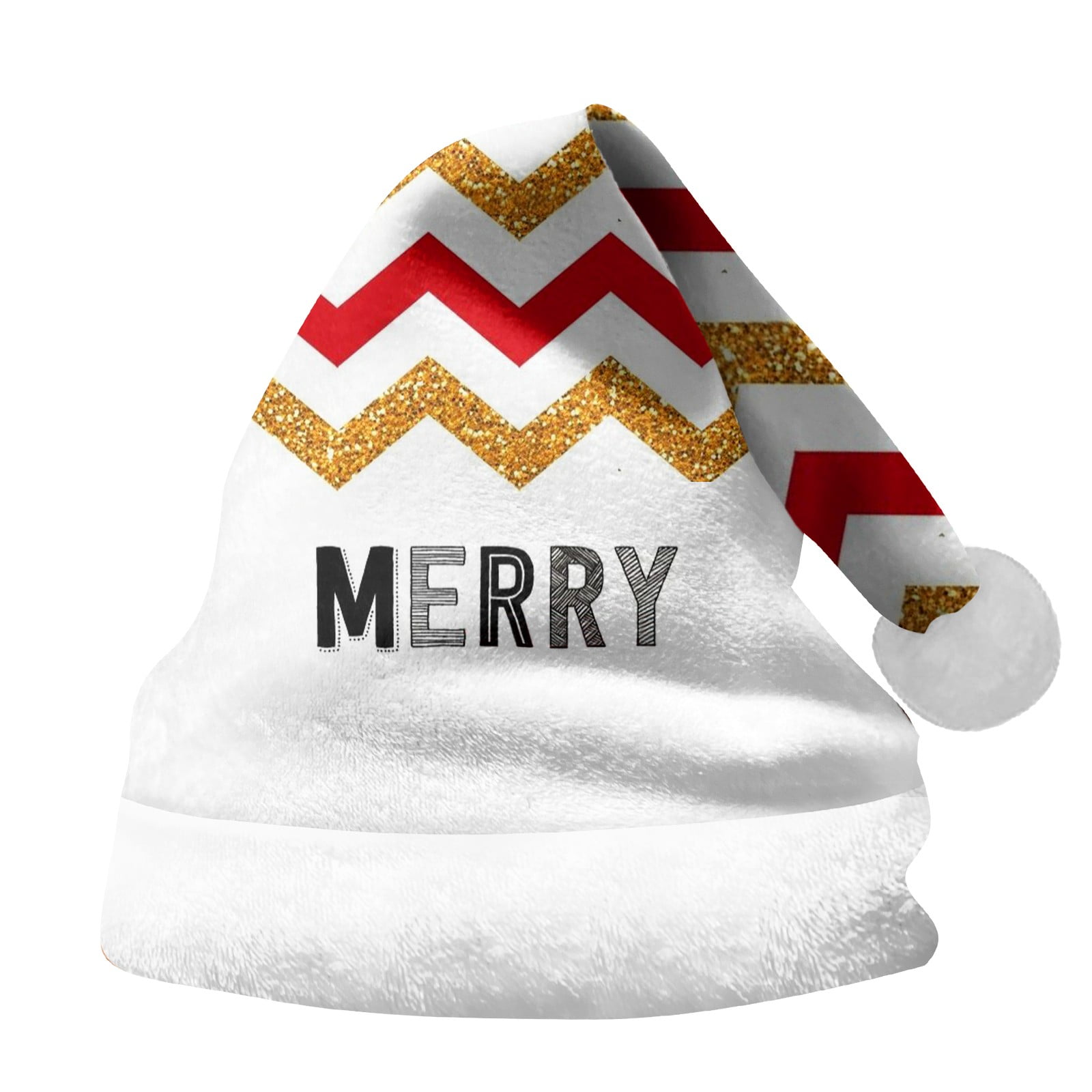 Bmisegm Beanie Printed Christmas with Thick Unisex Adults Festive Party ...