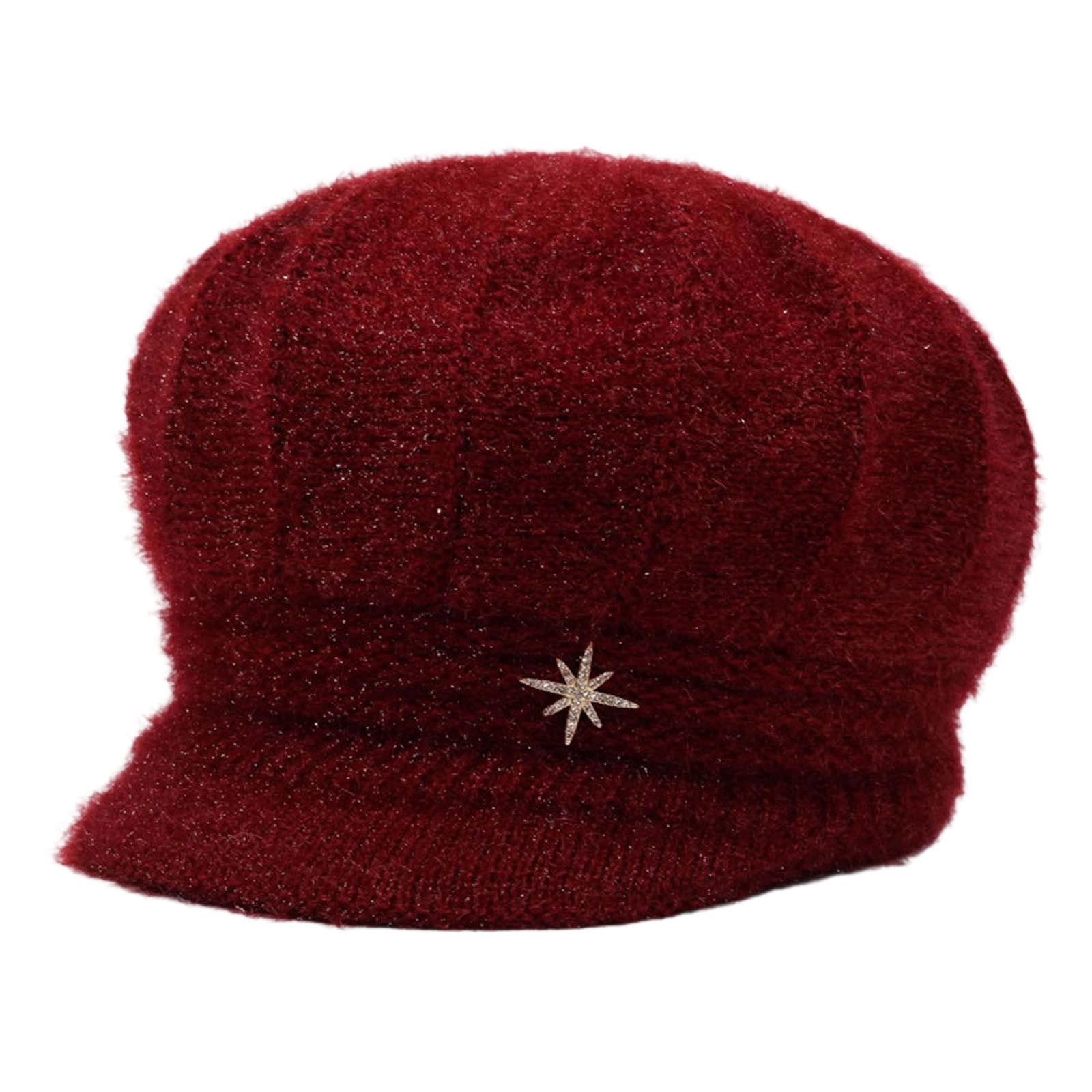 Bmisegm Winter Hat Stylish Knitted Hat for Autumn and Outdoor ...