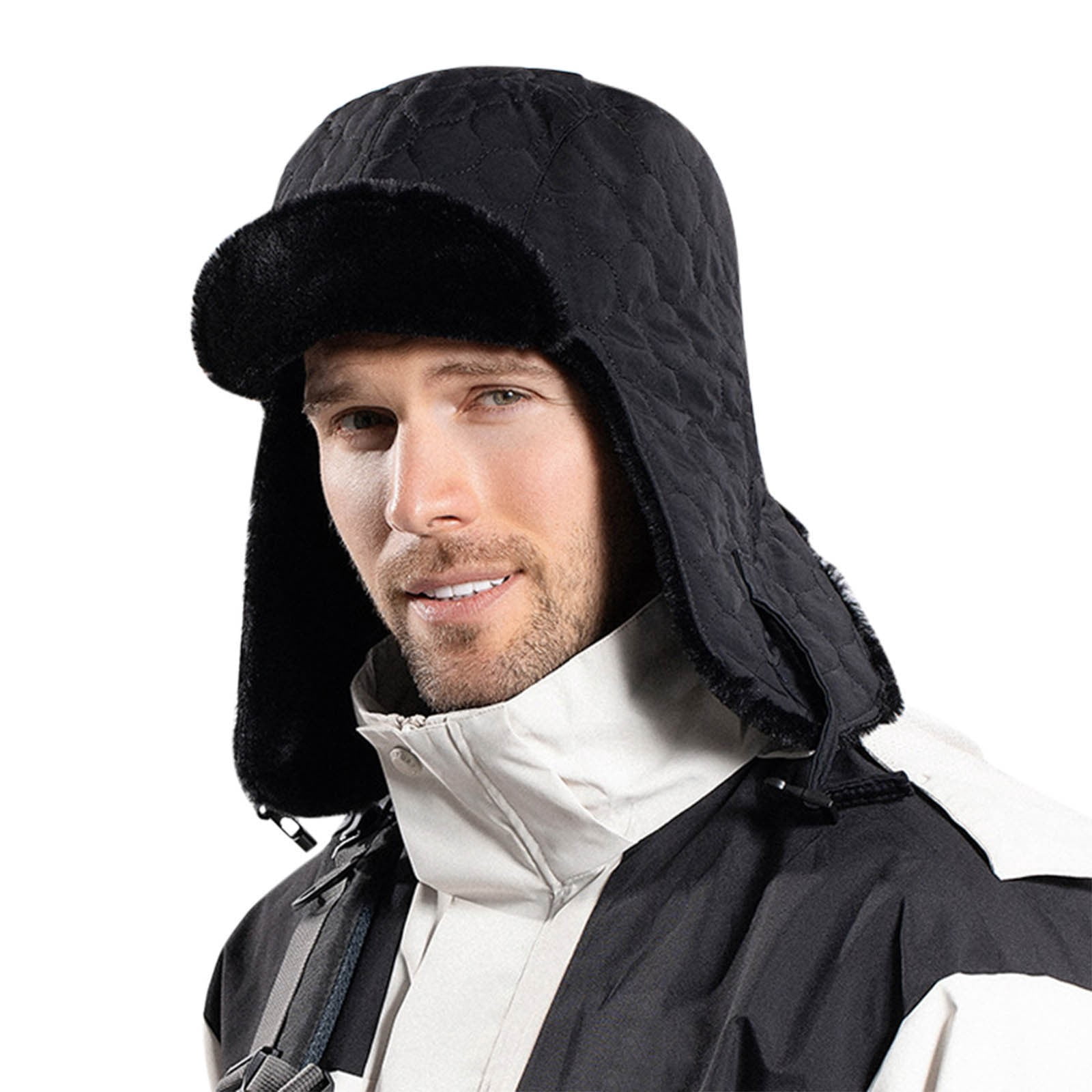 Bmisegm Trapper Hat Couples Winter Windproof Plus Warm Face Protective ...