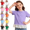 Bmisegm Cute Summer Tops Casual Long Sleeve Soft Blouse with Floral ...