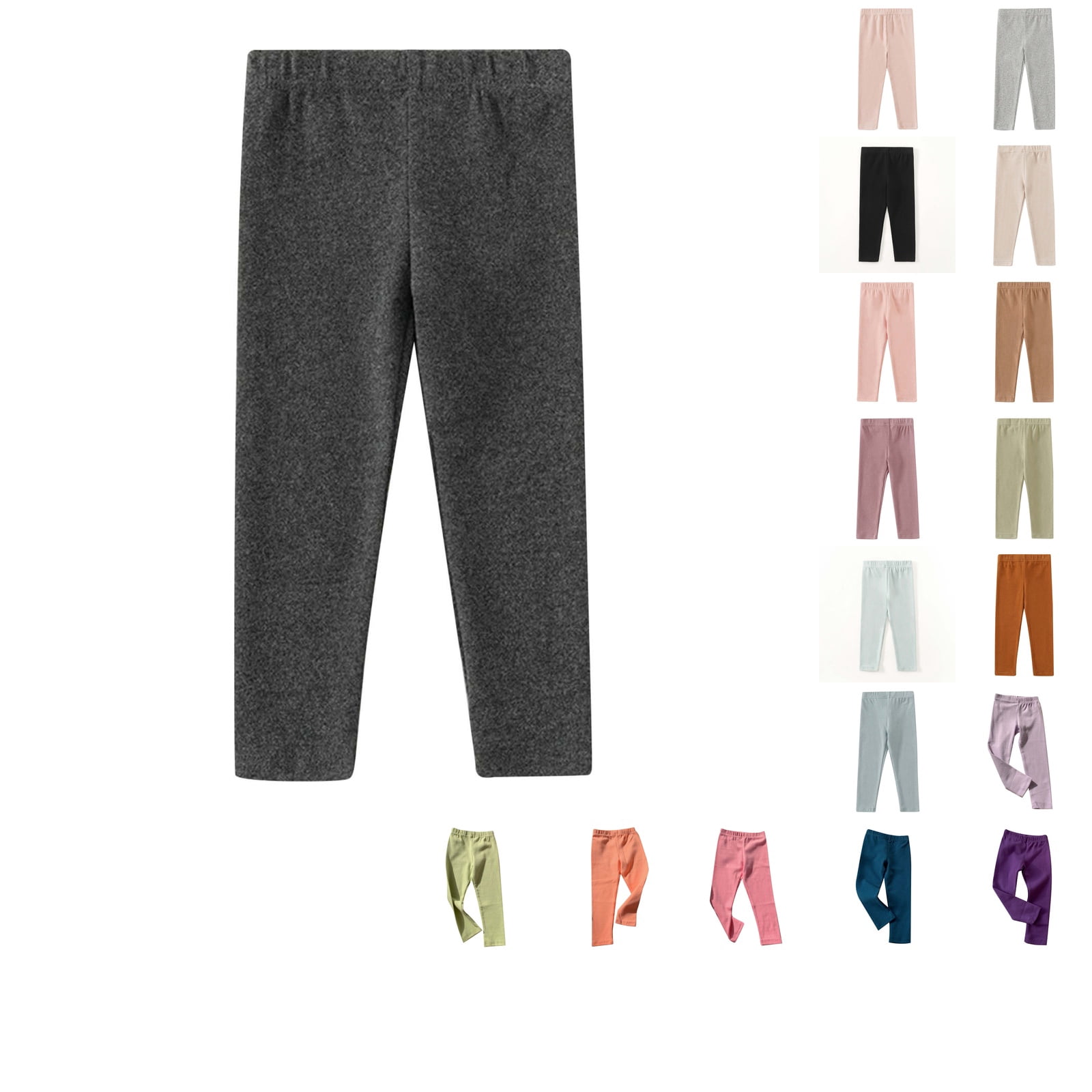 Bmisegm Pants for Girls Boys Autumn Solid Color Elastic Waist ...