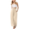Bmisegm Pants for Girls Girl's Summer Loose Wide Leg Solid Color Wide ...