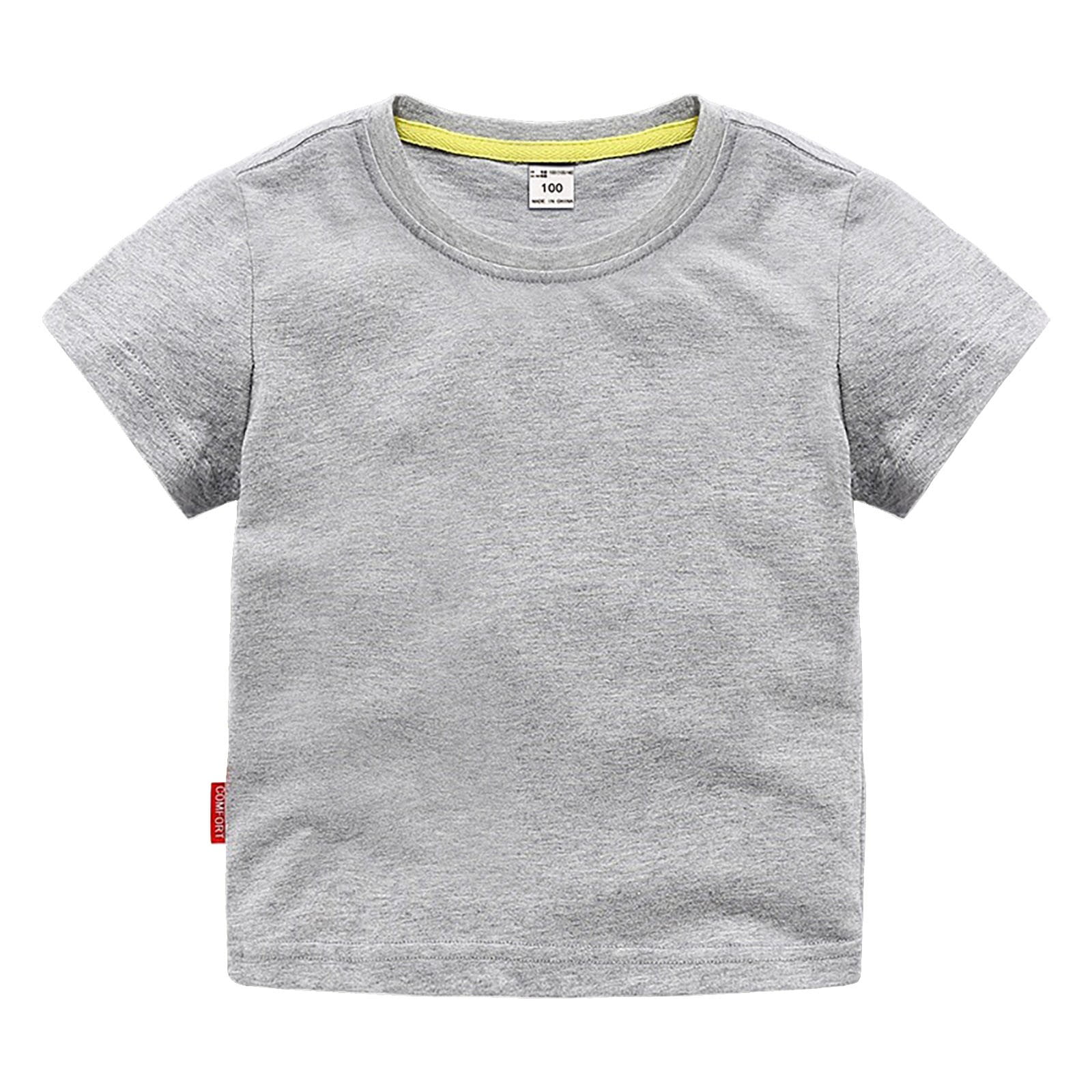 Bmisegm Shirts for Teens Boys and Girls Classic Fit Crewneck T-Shirt ...