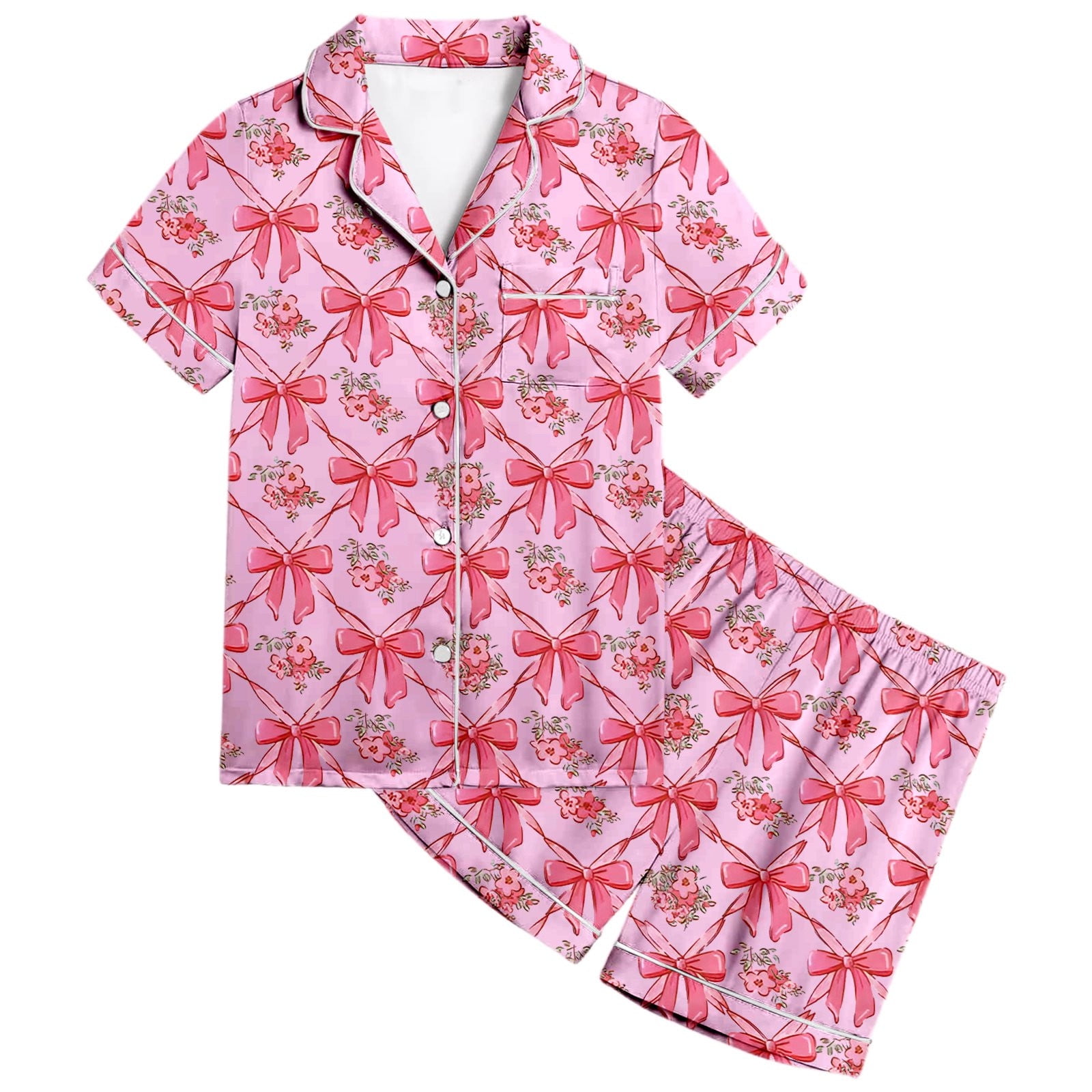Bmisegm Sleepwear for Kids Little Baby Boys Girls Satin Silk Pajamas ...