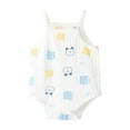 Bmisegm Summer Romper Sleeveless Solid Clothes for Unisex Baby Boys ...