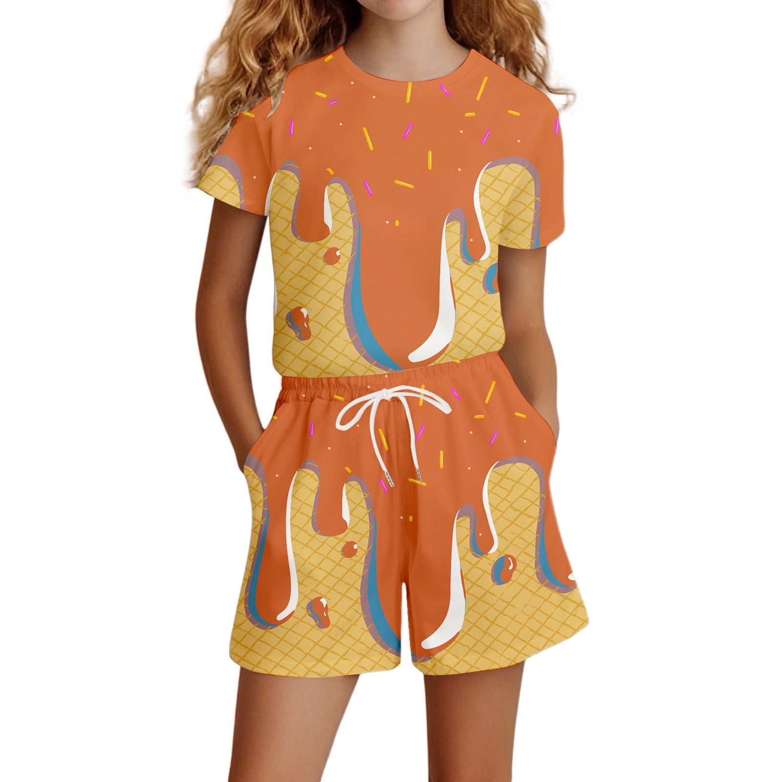 Bmisegm Tball Set for Toddlers 3-5 Kids Boys Girls Short Sleeve Ice ...