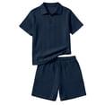 Bmisegm Toddler Boy Summer Outfits Quarter Zip Pullover And Shorts ...