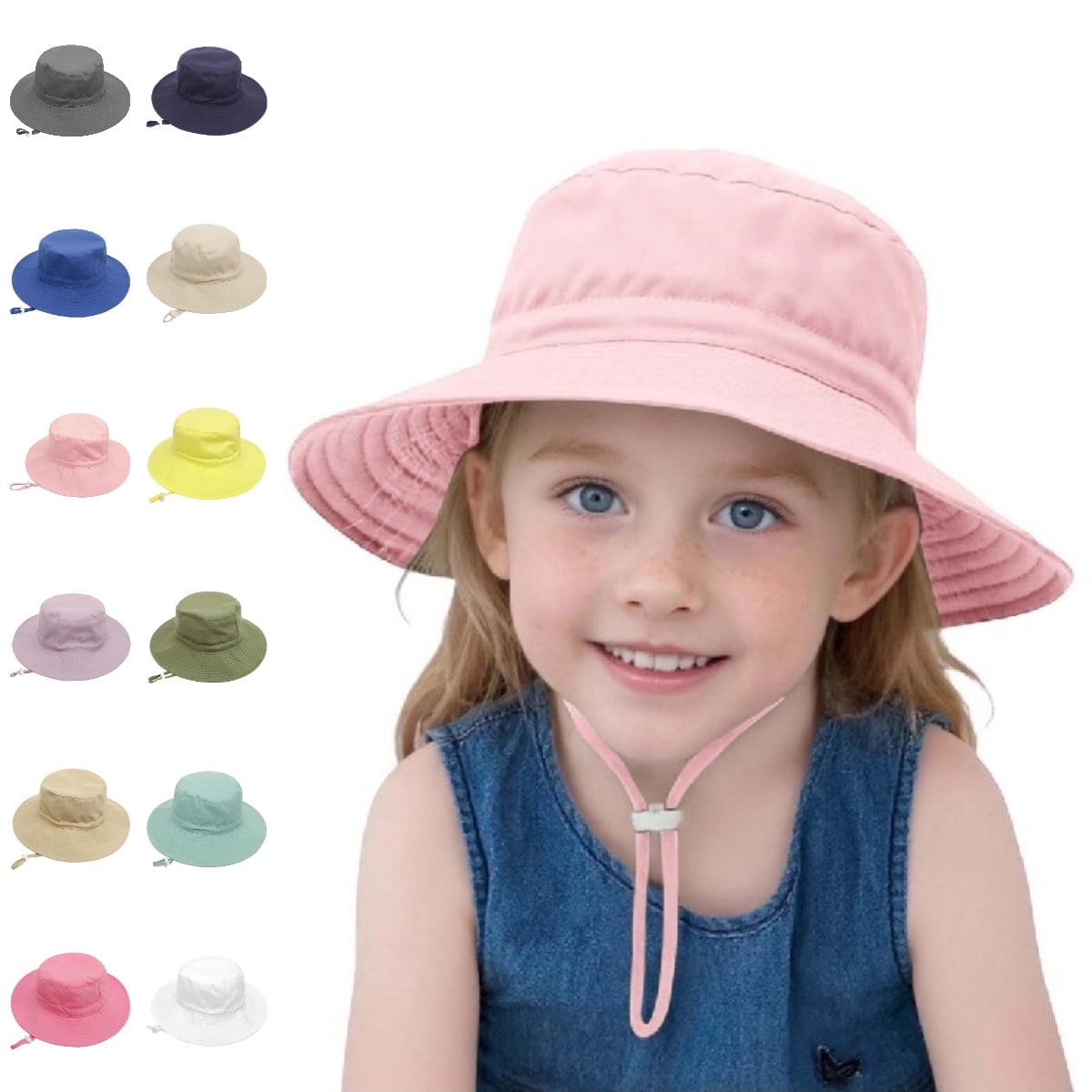 Bmisegm Toddler Bucket Hat Baby Sun Hat for Breathable Fisherman Cap ...