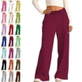 Bmisegm Toddler Pants Girls Stretch Soft Casual with Elastic Waistband ...